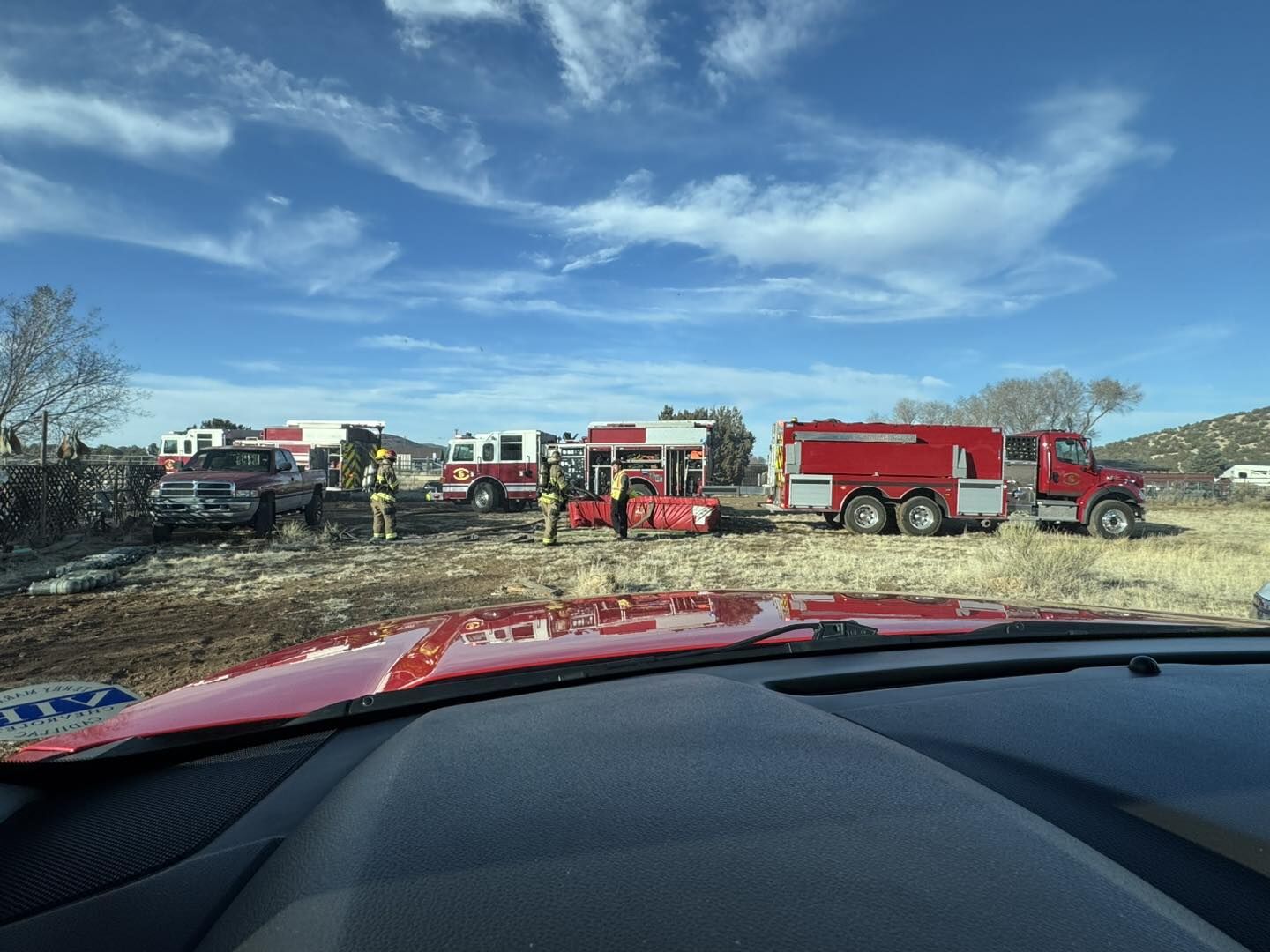 Firefighters extinguish burning trailer home in east Flagstaff | Local ...