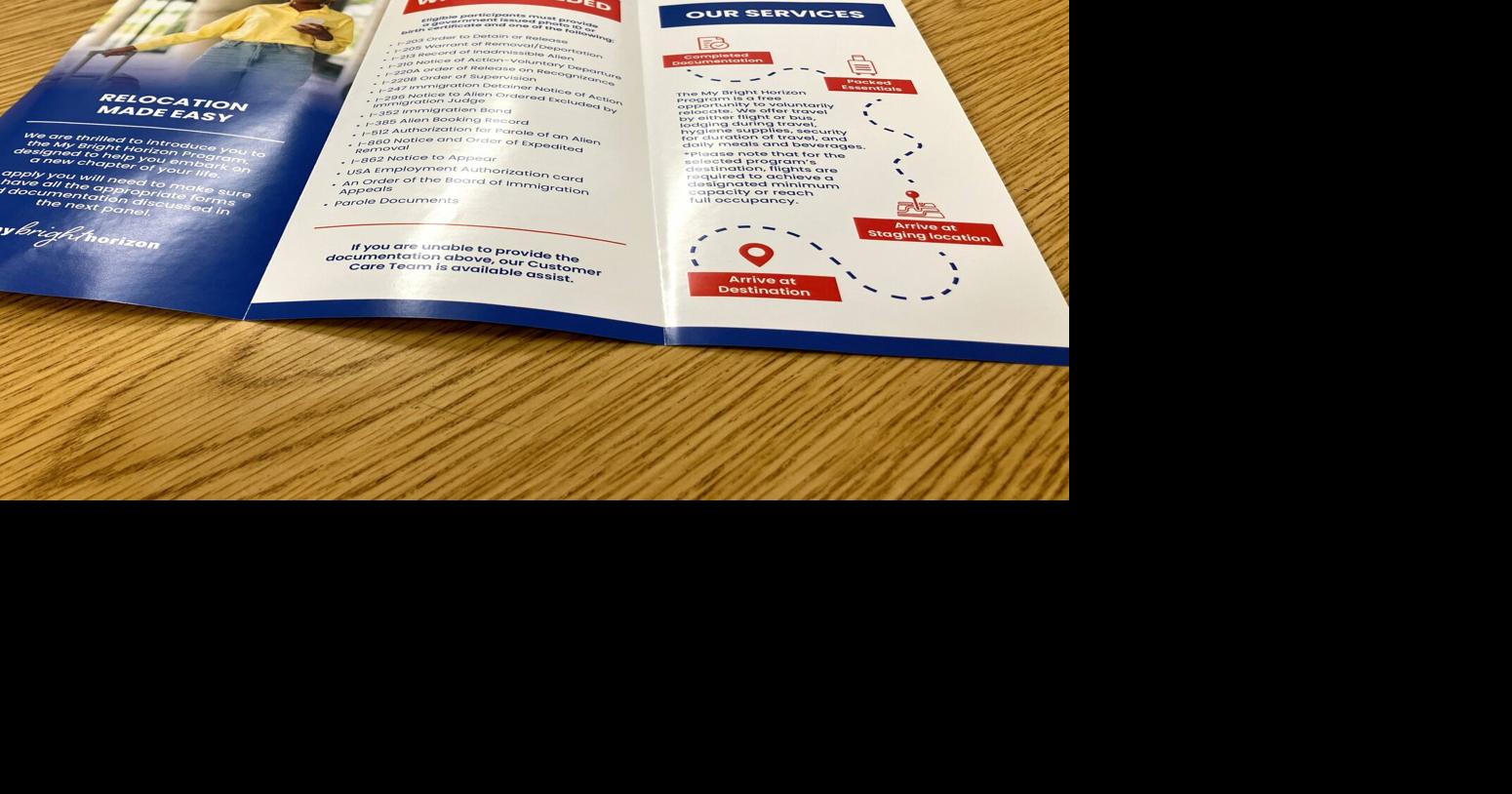 Migrant relocation brochures from My Bright Horizon appearing in ...