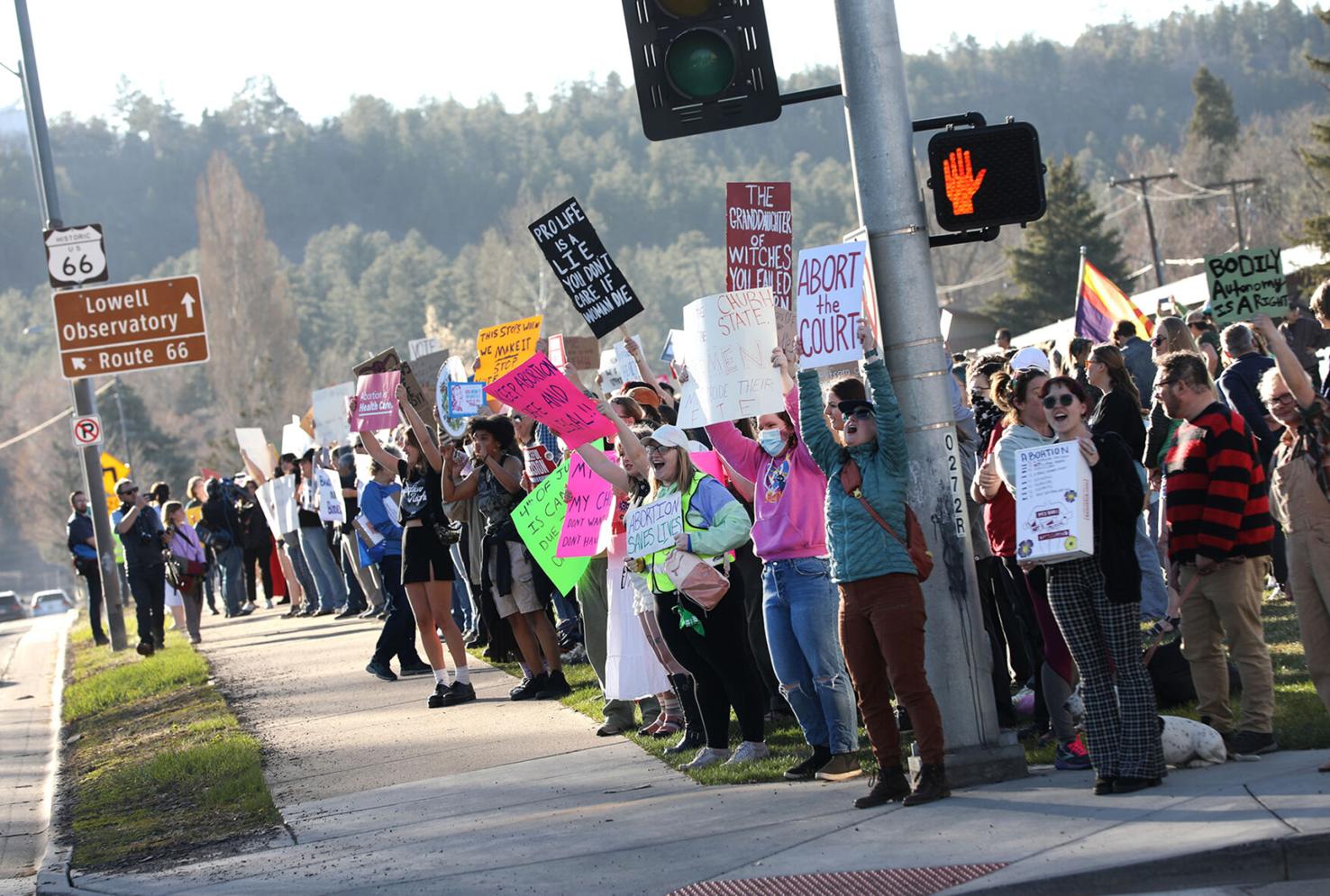 Gallery: Crowd gathers in front of Flagstaff City Hall to protest state ...