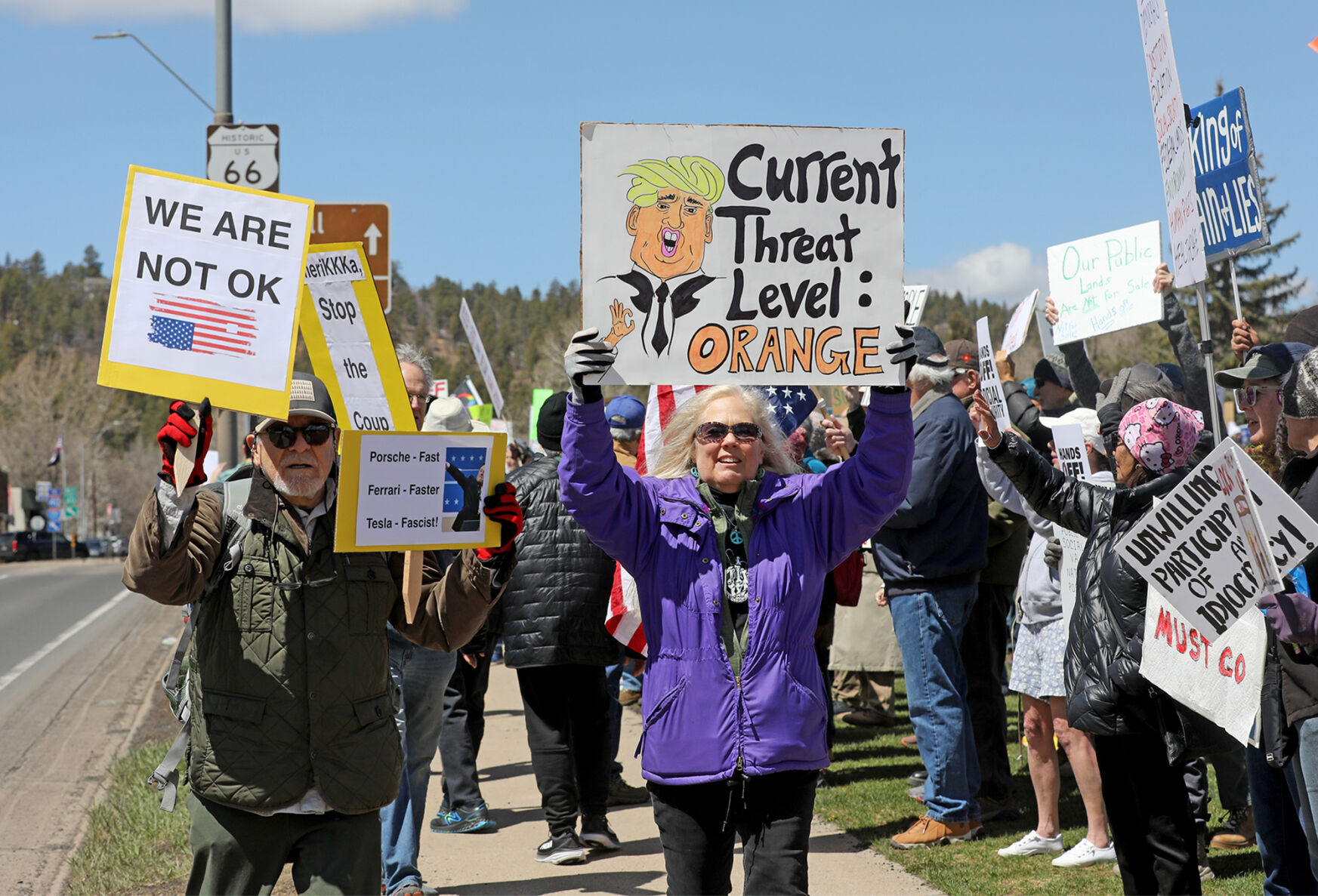 Gallery: Thousands gather near Flagstaff City Hall for 'Hands Off ...