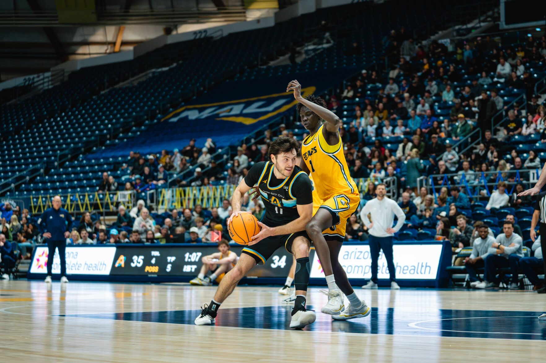 NAU men’s basketball gets over hump with 1st Big Sky win | Local Sports ...
