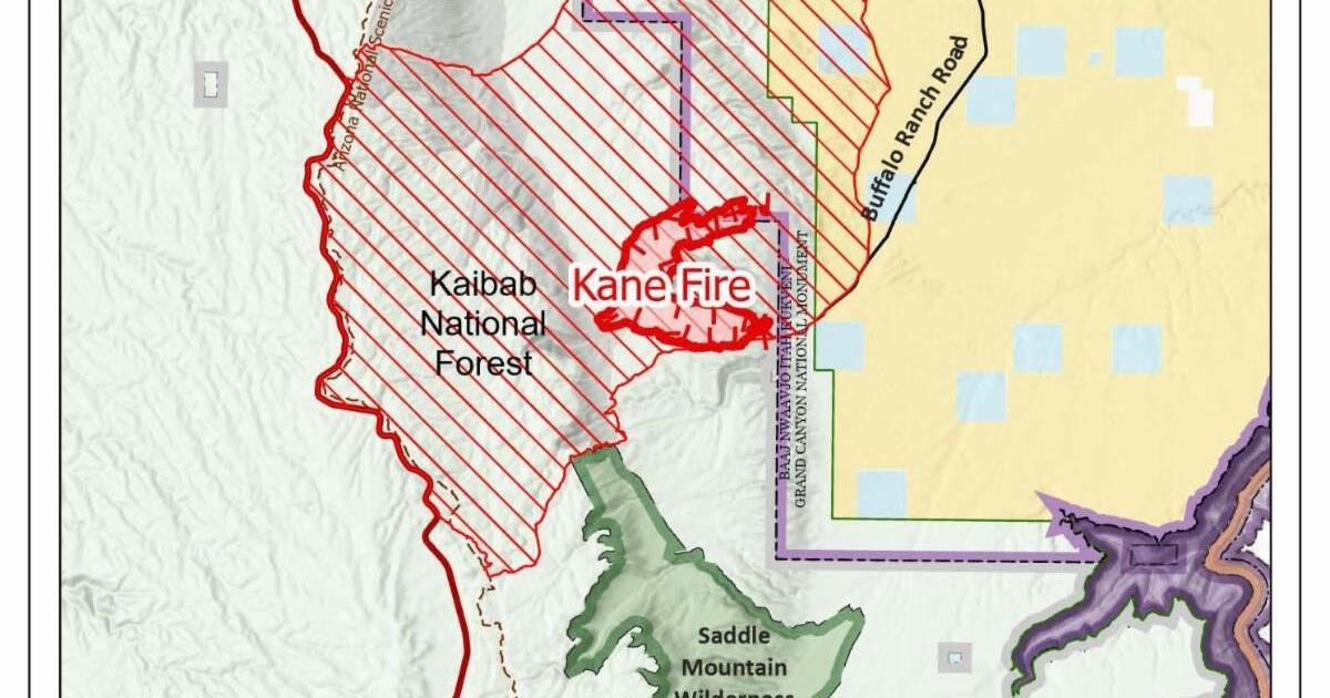 Monsoon rains slow Kane Fire north of Grand Canyon | Weather ...