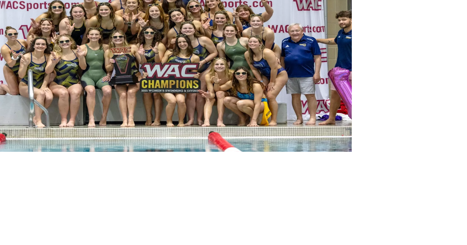NAU ROUNDUP: Swim and dive captures 12th straight WAC title ...