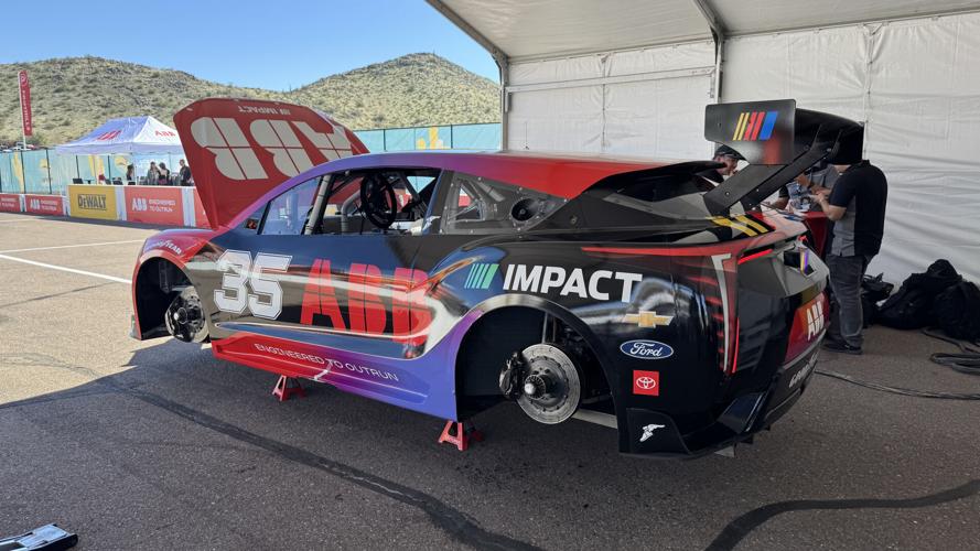 NASCAR showcases EV prototype at Phoenix Raceway with pit stop ...