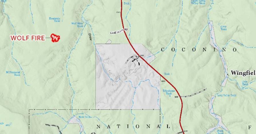 Coconino National Forest starting management of lightning-caused Wolf ...