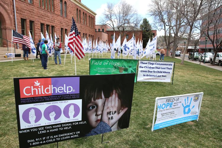 Gallery: Memorial flags in place for Field of Hope near Coconino County ...
