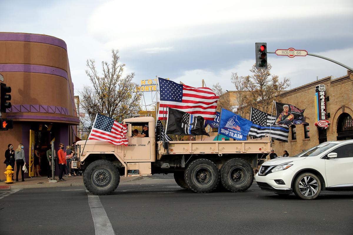 A procession for the president