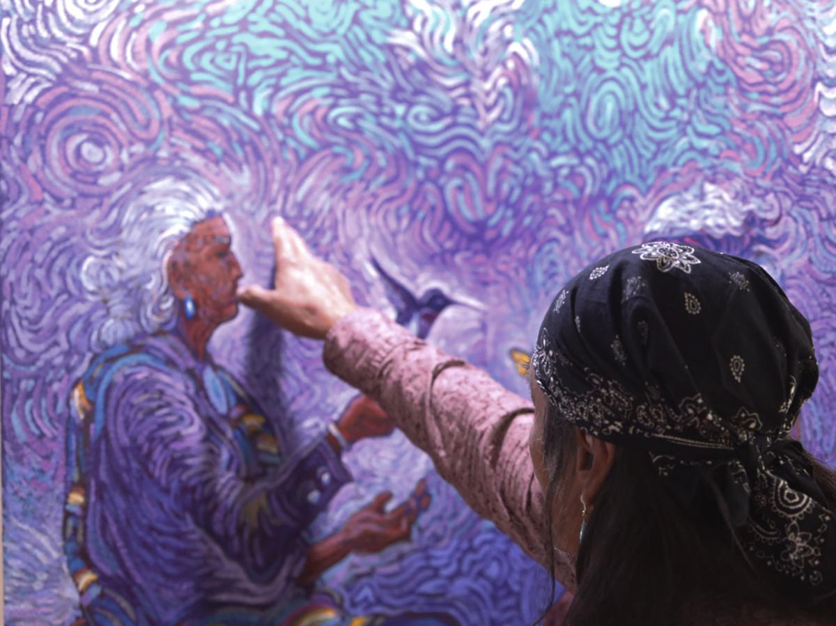Flagstaff artist Shonto Begay brings healing art to The Peaks, a Senior ...
