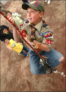 Scout on a rope | | azdailysun.com