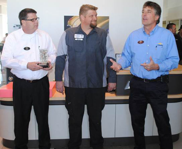 Terry Marxen celebrates world class technician
