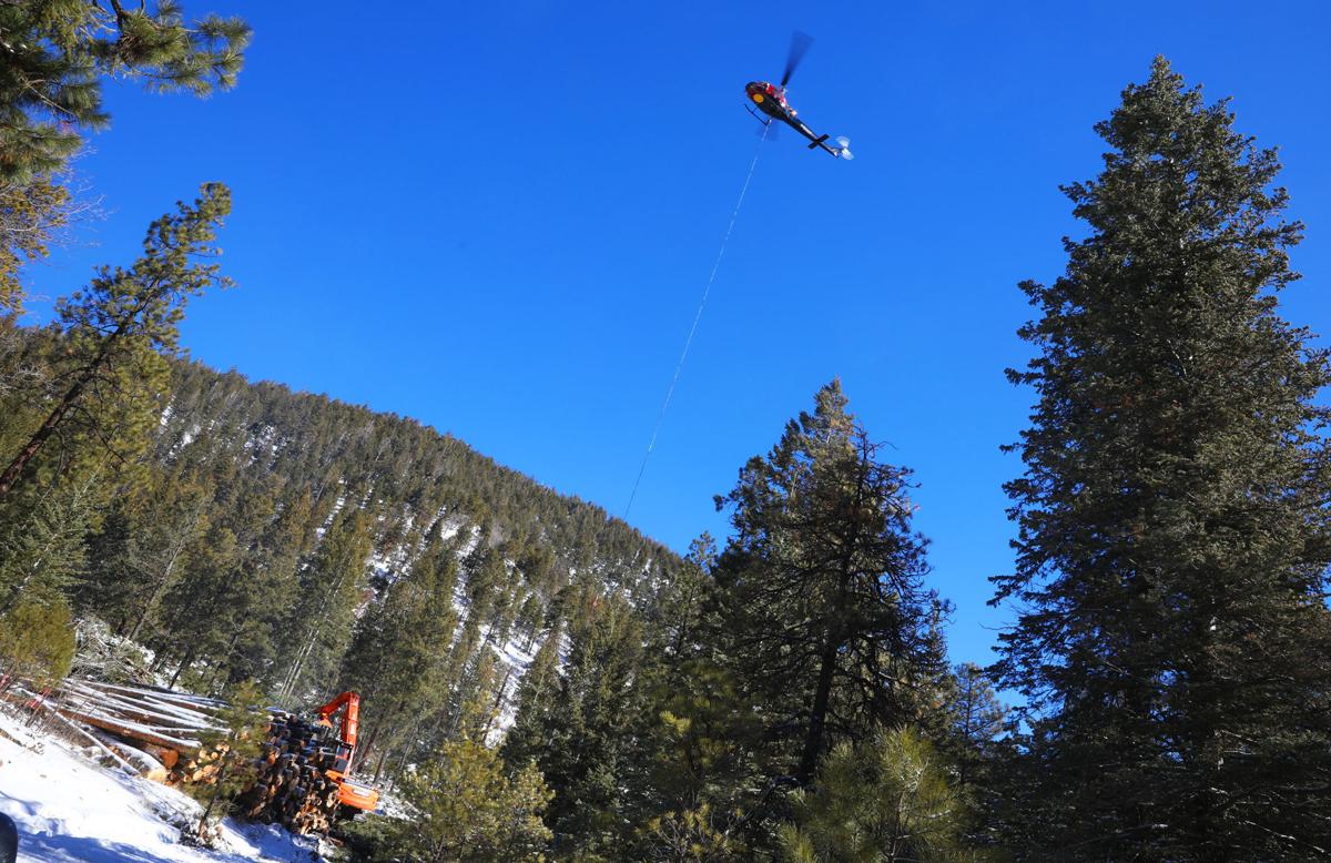 Logging contractor explains helicopter logging operations | Local News ...