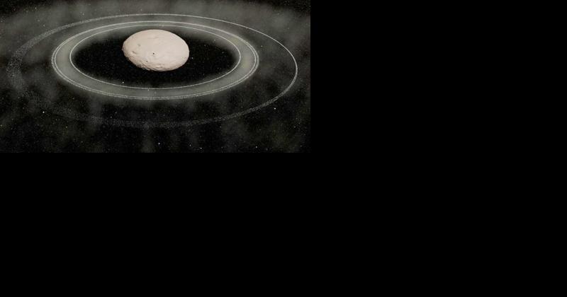 chiron asteroid size