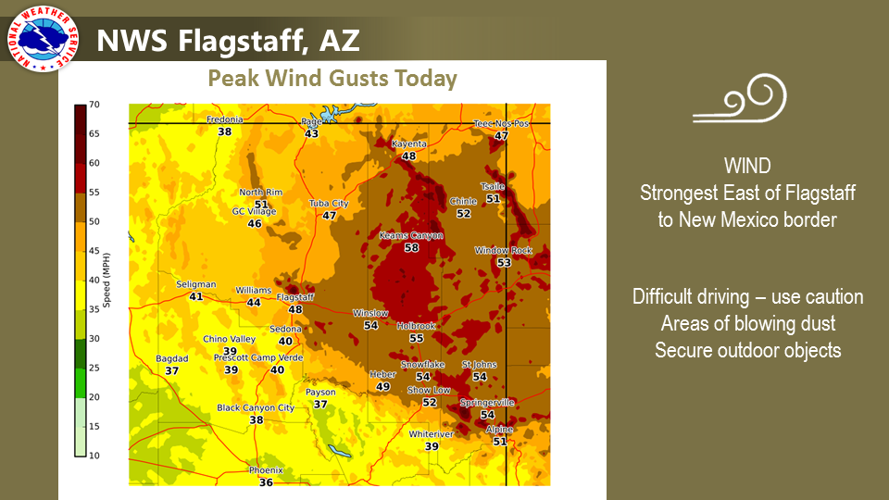 10 a.m. update: Snow accumulation reduced to 1-3 inches in Flagstaff ...