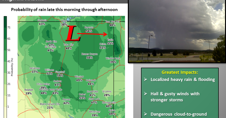 Showers and thunderstorms through Saturday in Flagstaff | Local News ...