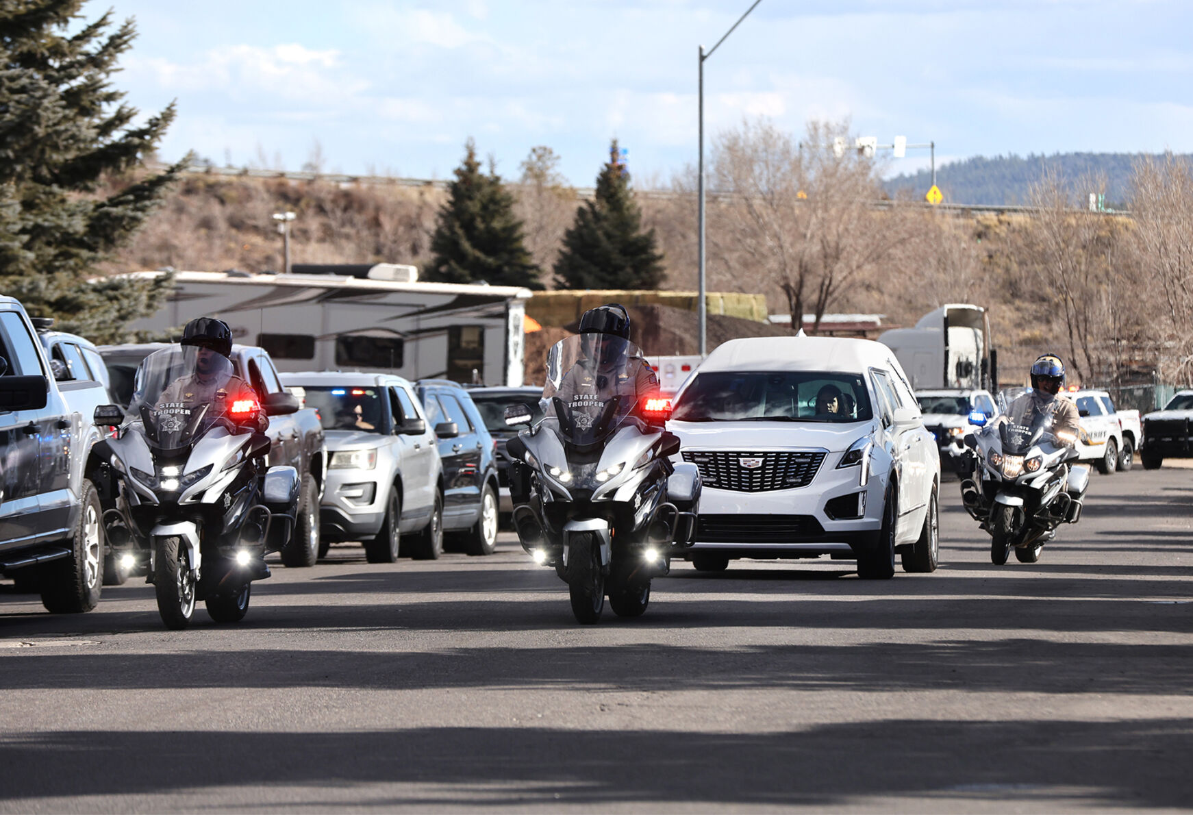 Gallery: Honor cordon for fallen trooper-paramedic Hunter Bennett ...