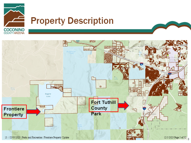 Coconino Board of Supervisors in support of repurposing Frontiere ...