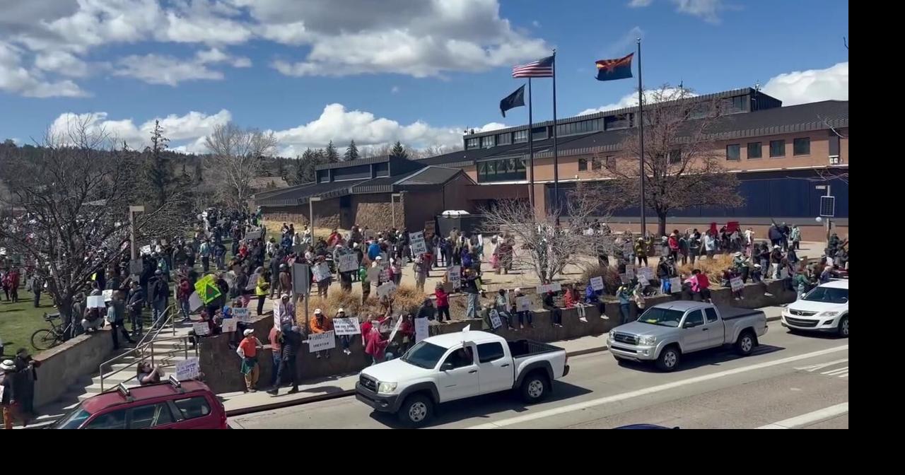 Massive turnout joins Hands Off protest in Flagstaff as part of ...