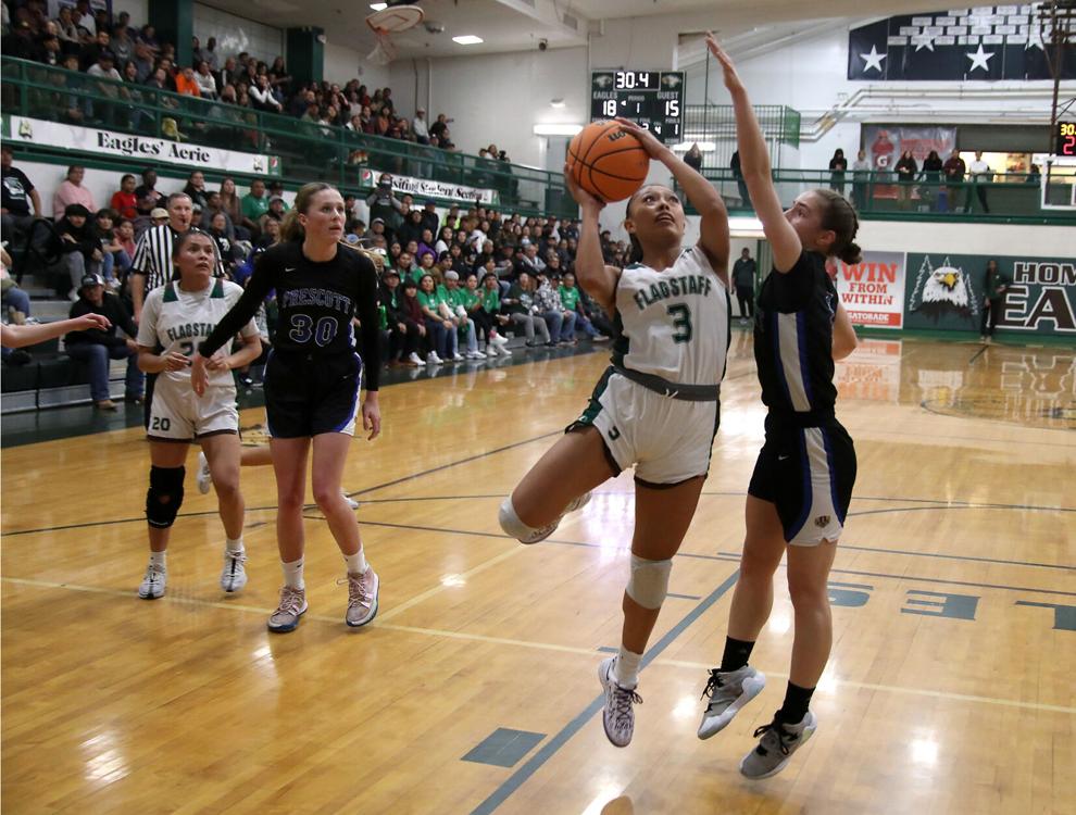 Eagles girls basketball beats Prescott in first round of 4A state ...