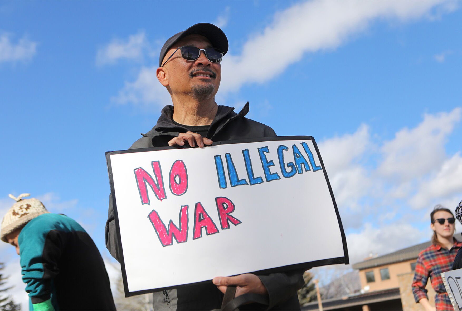 Gallery: Protest outside Flagstaff City Hall against U.S. military ...