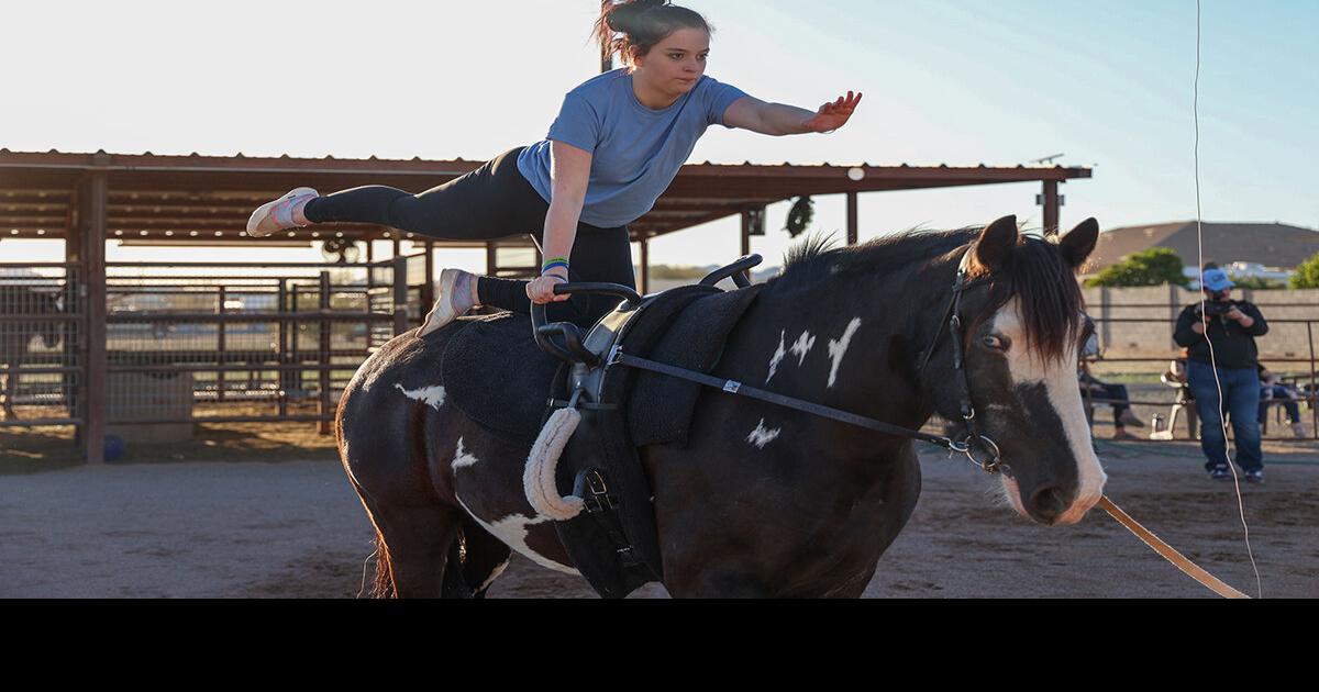 Equestrian vaulting opens doors for children with disabilities