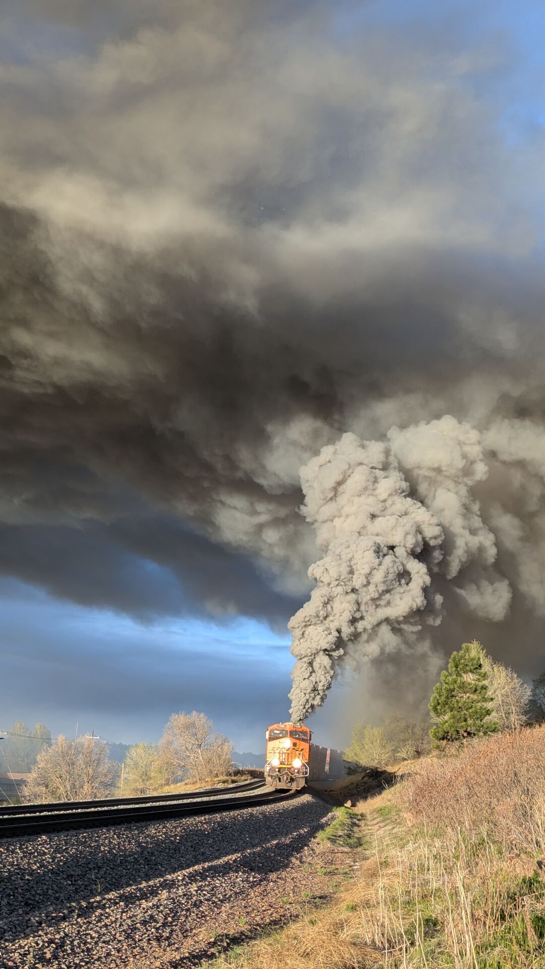 Train engine overheats, catches fire in west Flagstaff; blaze under ...