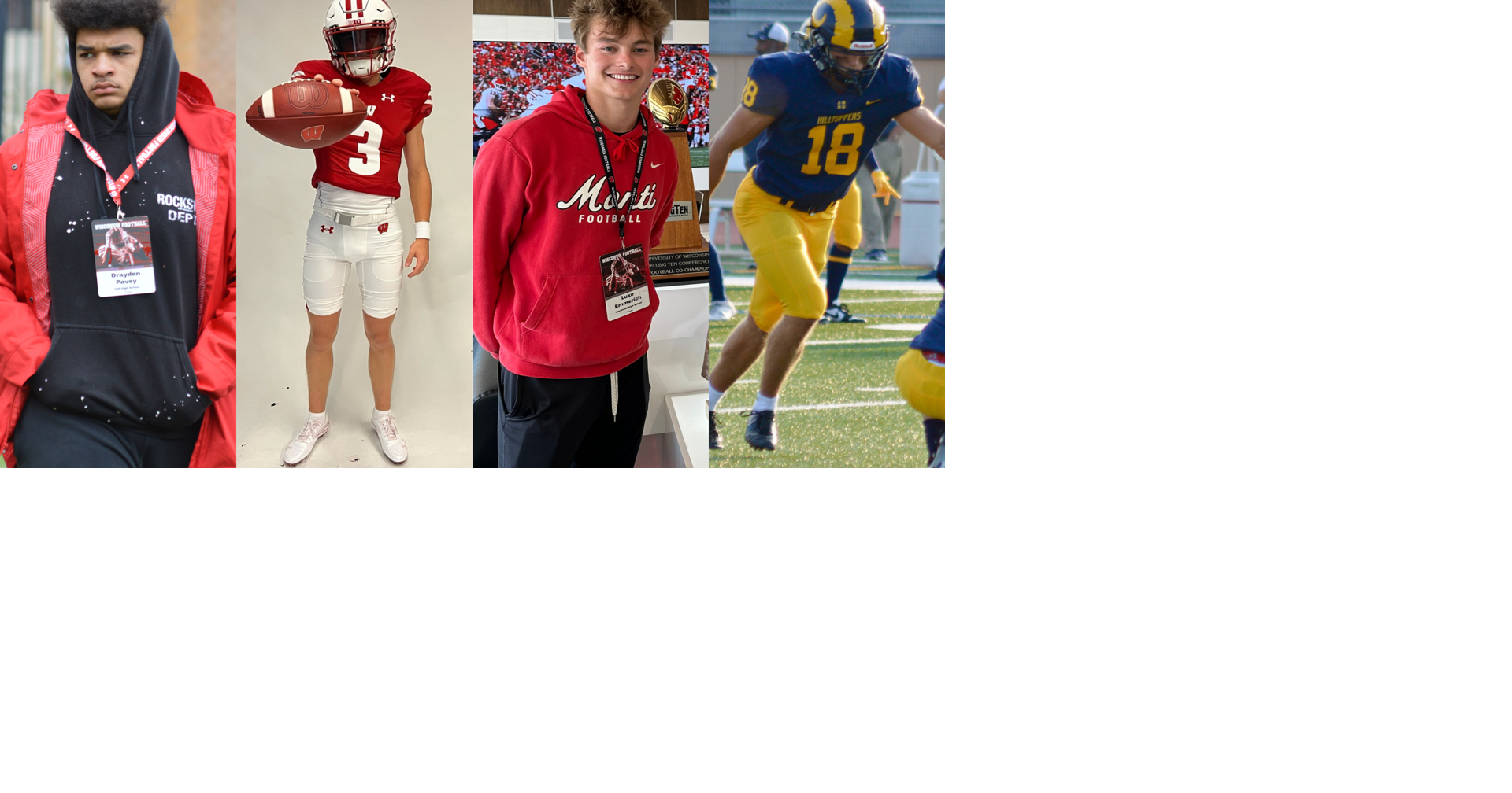Wisconsin football: Drayden Pavey, Kyler Garcia visiting