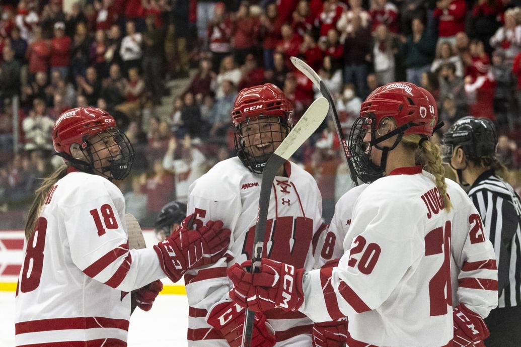 Photos: Wisconsin women's hockey vs Merrimack College Saturday