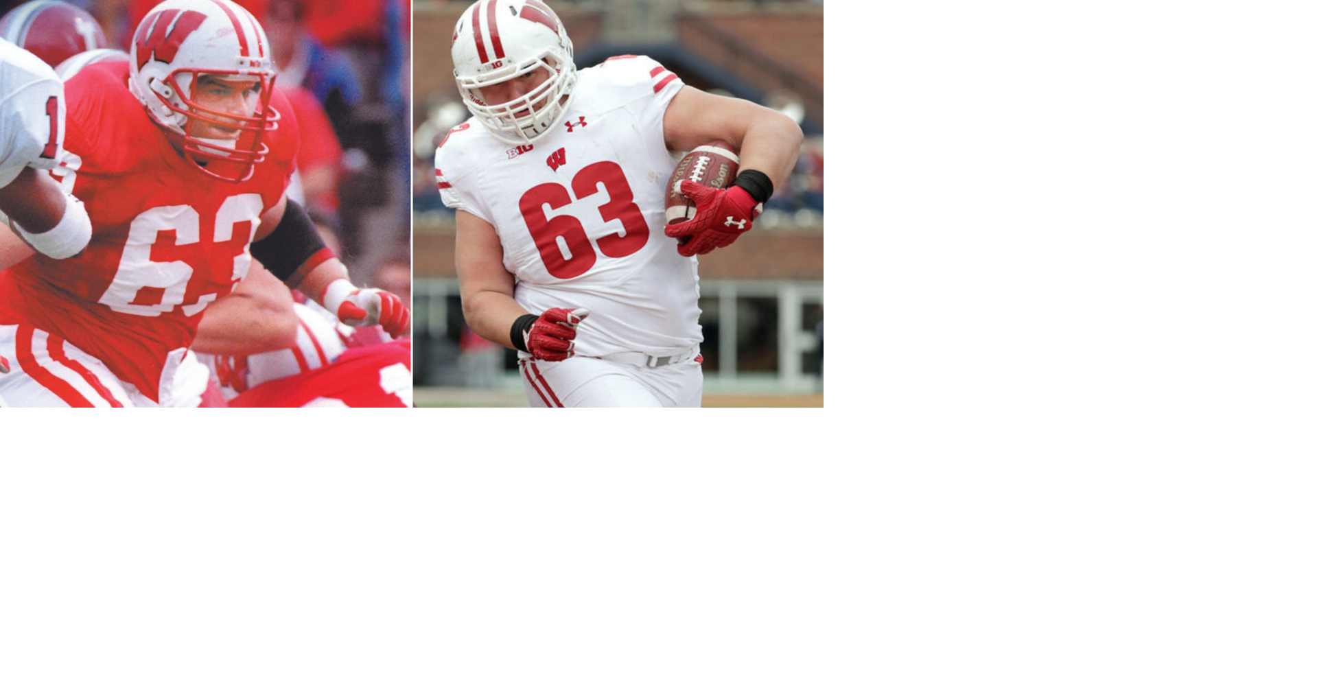 Best Wisconsin football players by jersey numbers 60 to 69