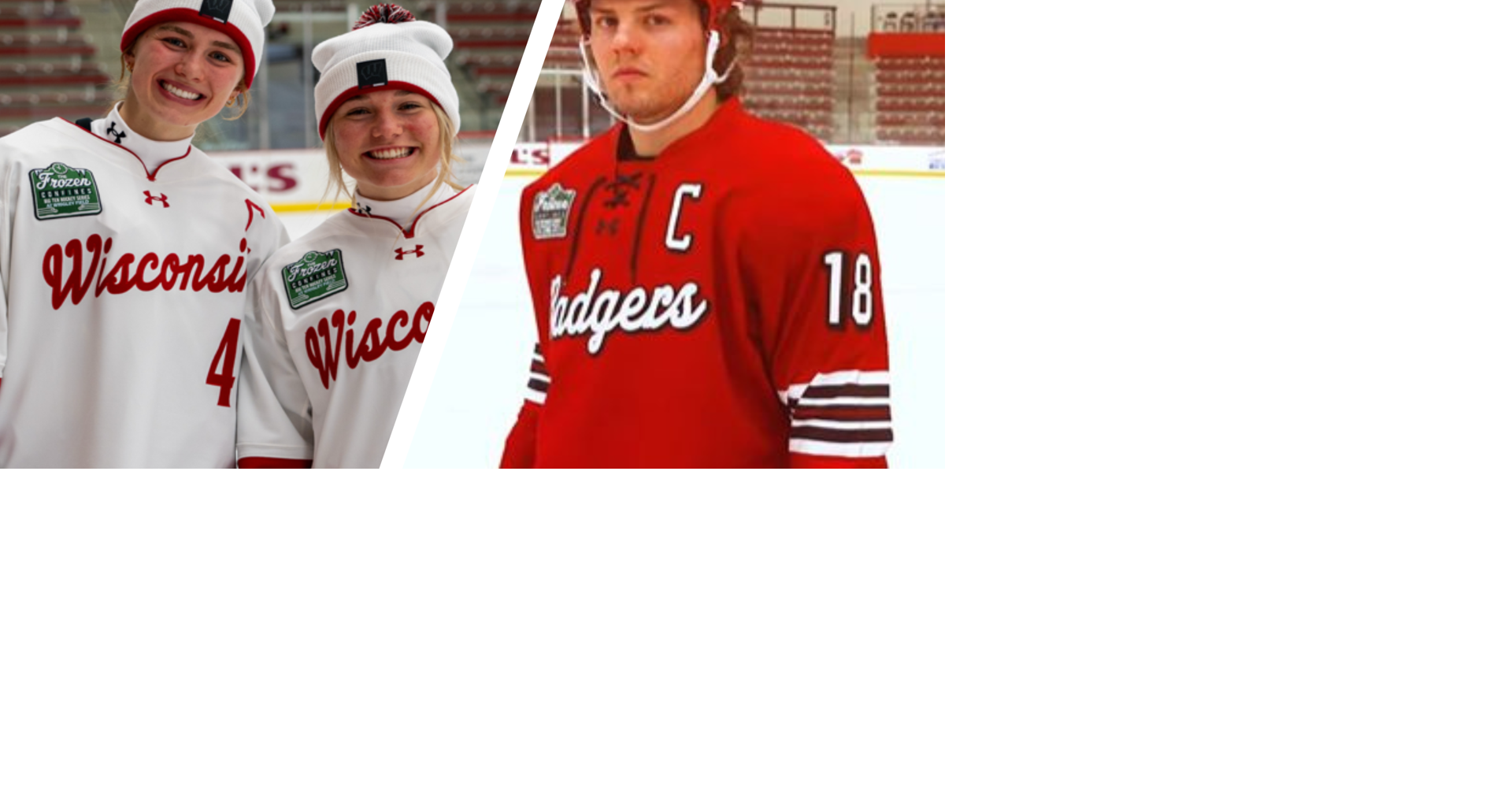 Wisconsin hockey teams unveil jerseys for outdoor games