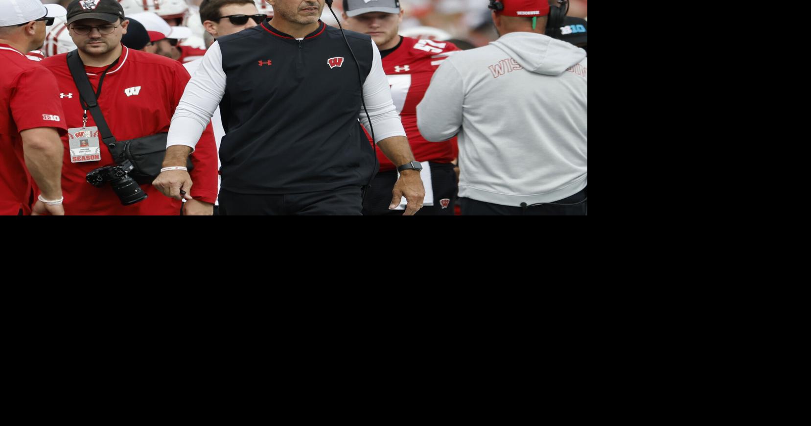 Wisconsin coach Luke Fickell speaks before Michigan matchup