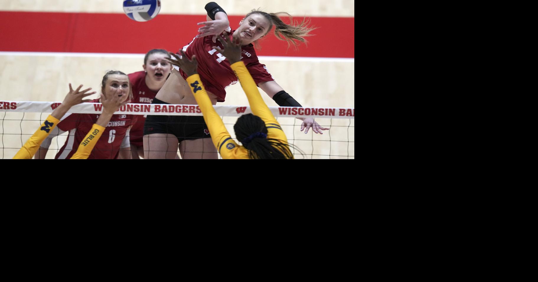 Wisconsin-Michigan volleyball for Smrek feature