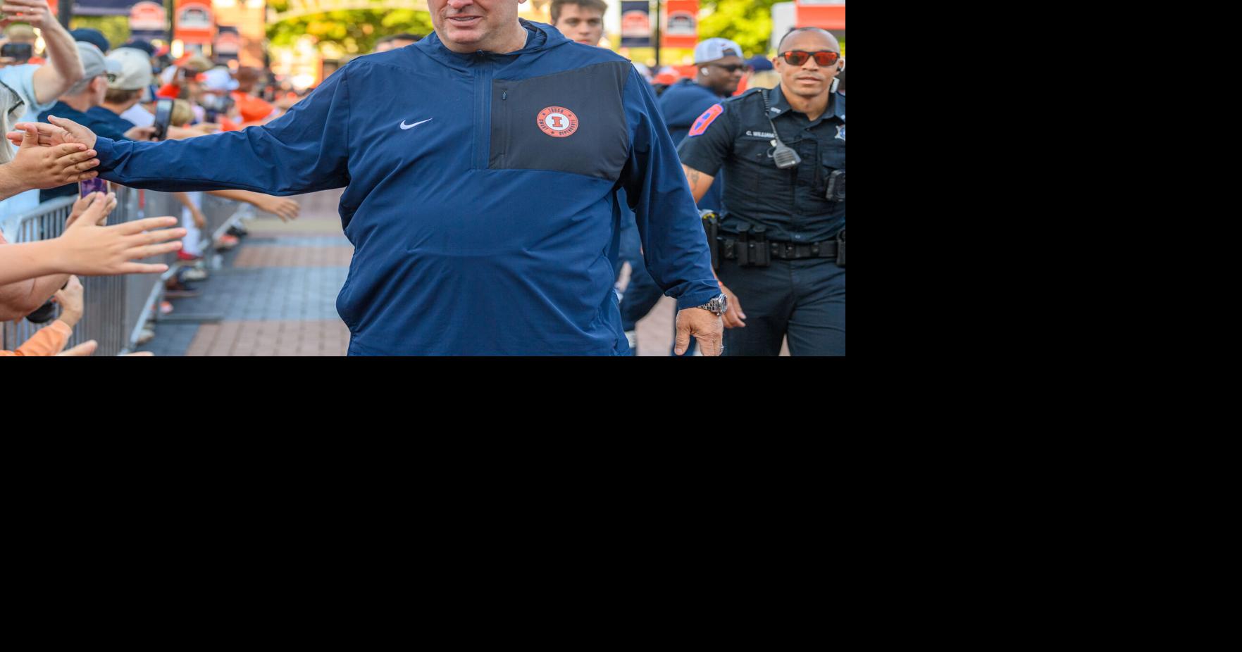Photos: Illinois football coach Bret Bielema in action this season