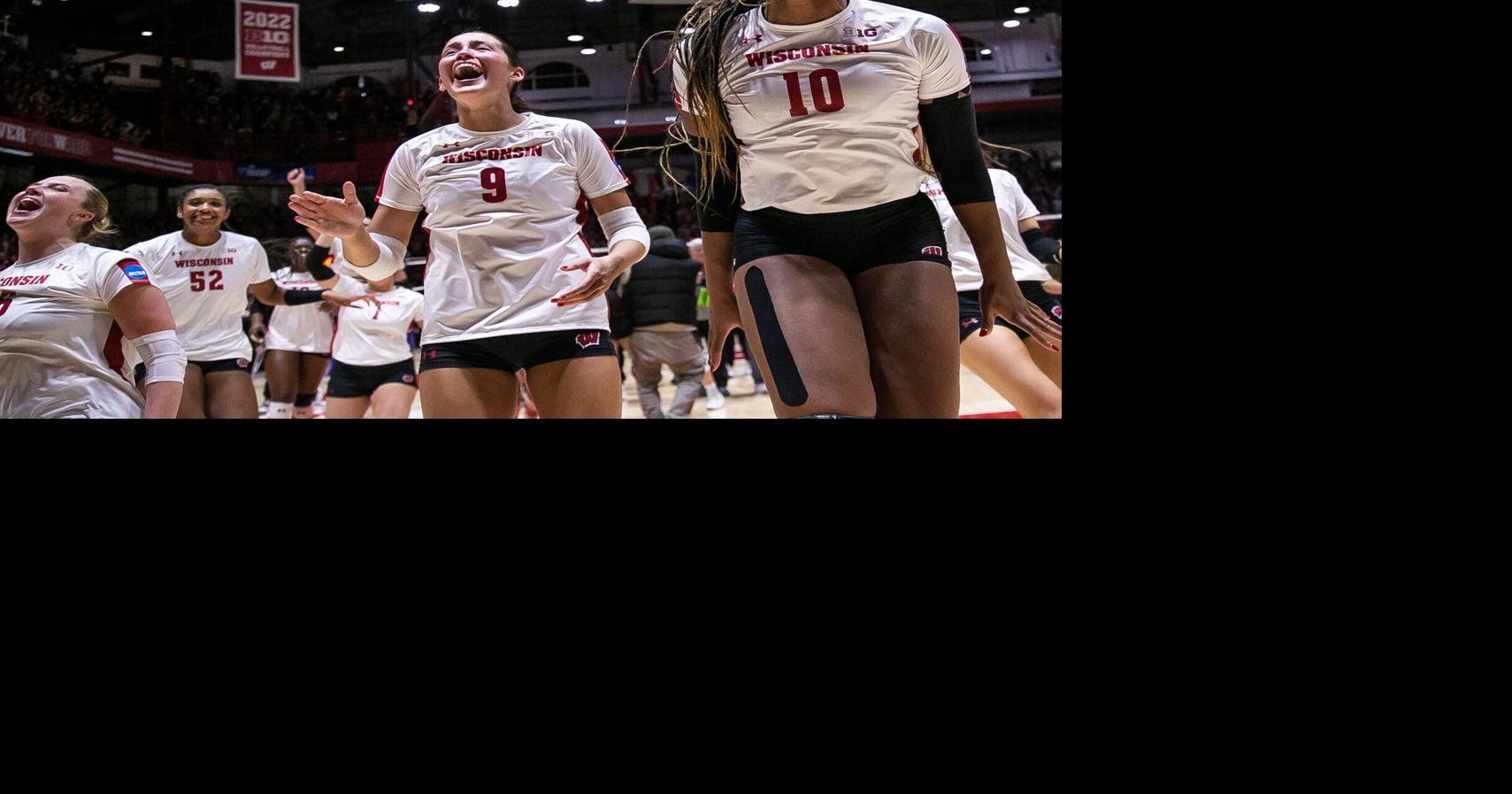Photos: Wisconsin volleyball regional champions after victory over Oregon