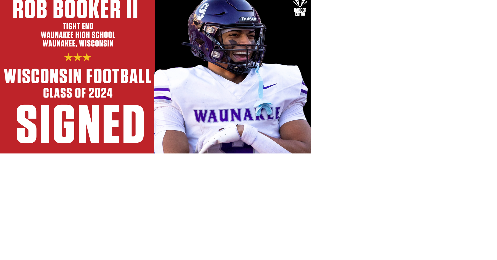 Waunakee's Rob Booker flips from UCLA to Wisconsin football