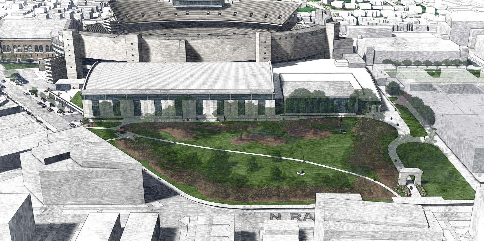 Wisconsin's new football practice facility has updated plans