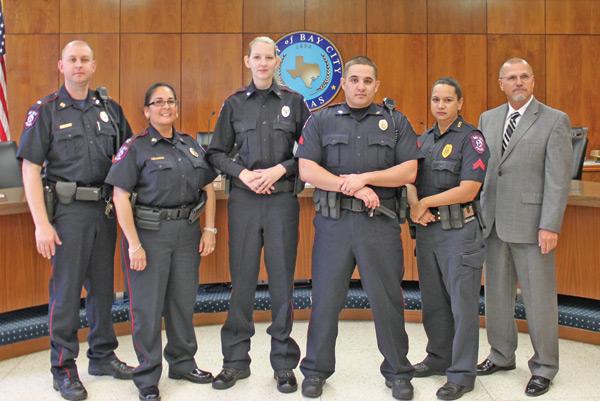 Police department welcomes 1, promotes 3 | News | baycitytribune.com