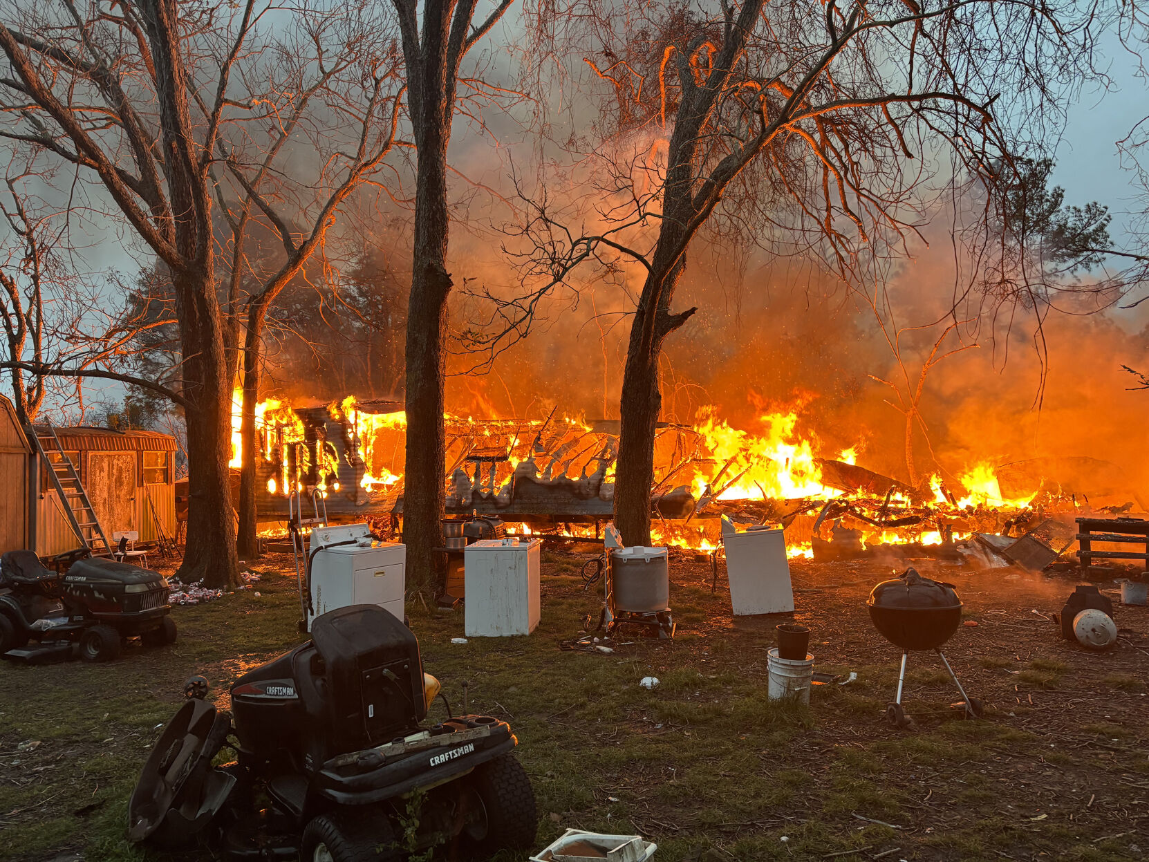 Van Vleck trailer fire displaces two, claims lives of pets | News ...