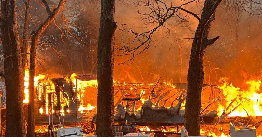 Van Vleck trailer fire displaces two, claims lives of pets | News ...