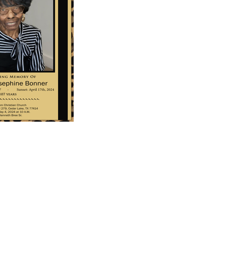 Josephine Bonner | Obituaries | baycitytribune.com
