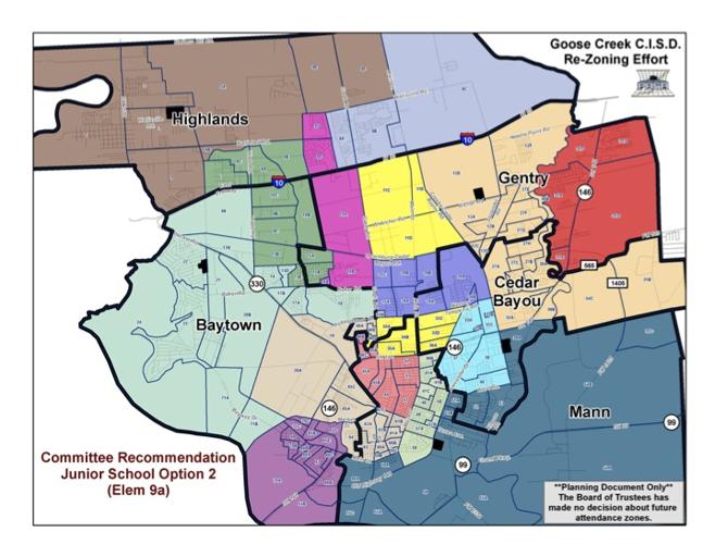 Maps show proposed GCCISD school zones | Baytown | baytownsun.com
