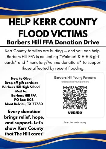 Barbers Hill FFA collecting donations for flood | Local | baytownsun.com