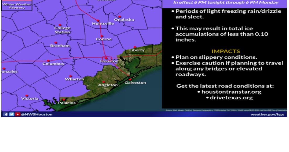 Winter Weather Advisory in effect | Local | baytownsun.com