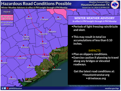 Winter Weather Advisory in effect | Local | baytownsun.com