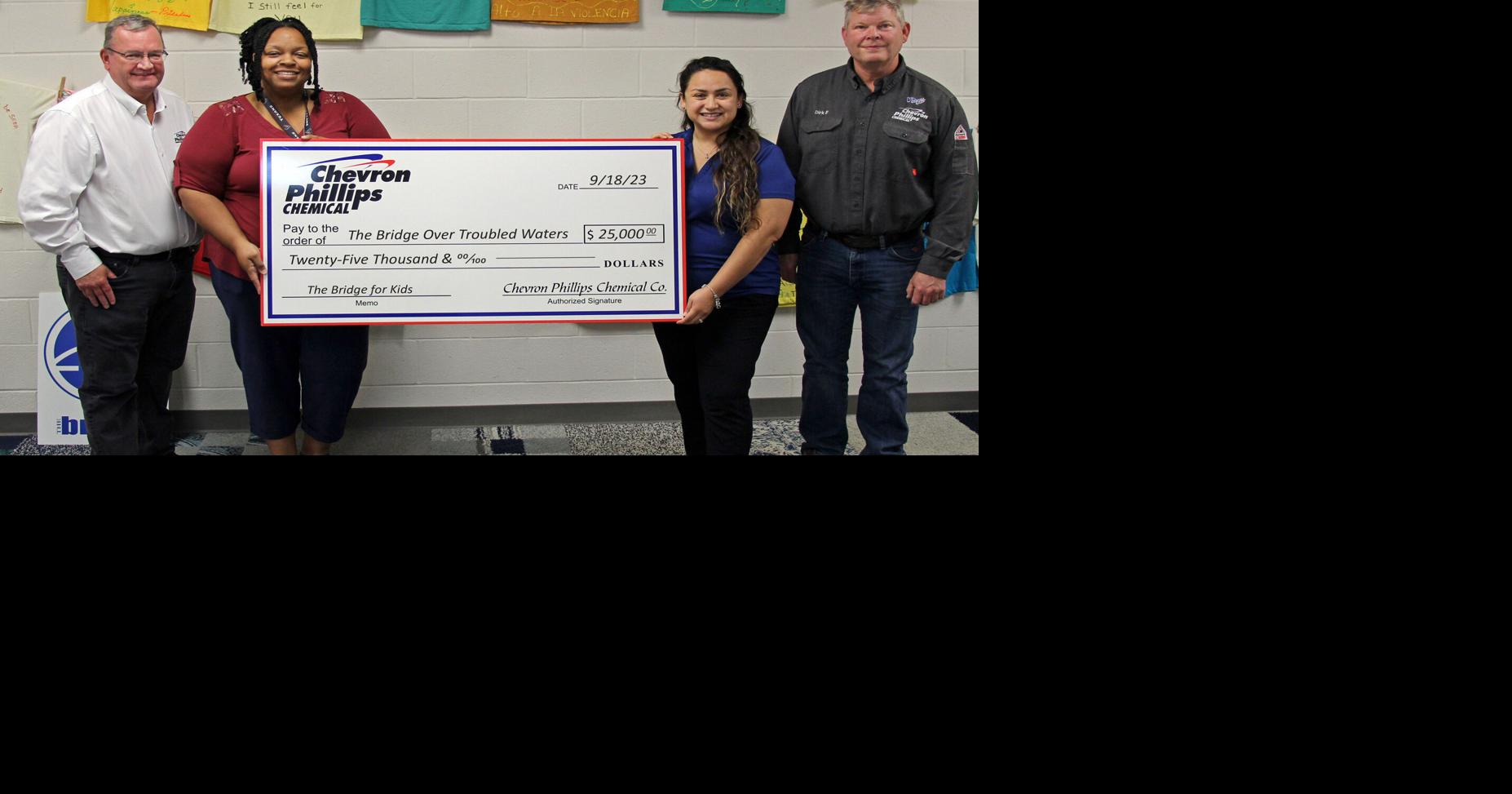 Chevron Phillips Chemical donates $25K to The Bridge for new facility ...