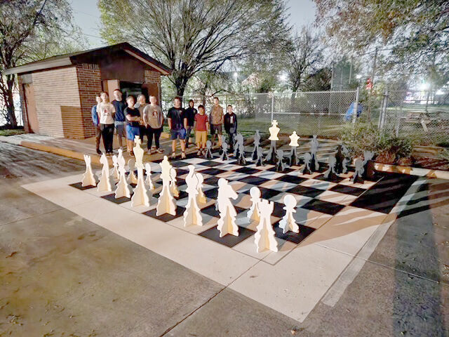 Eagle project builds life-sized chess set | Local | baytownsun.com