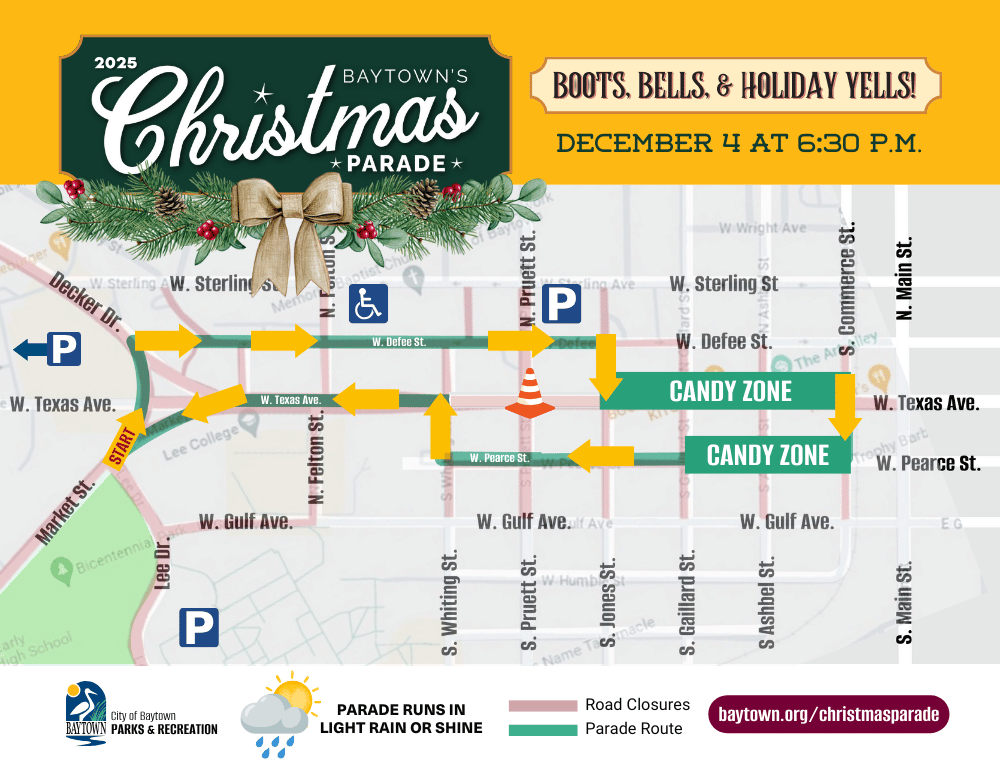 Baytown Christmas Parade route tweaked to dodge construction | Local ...