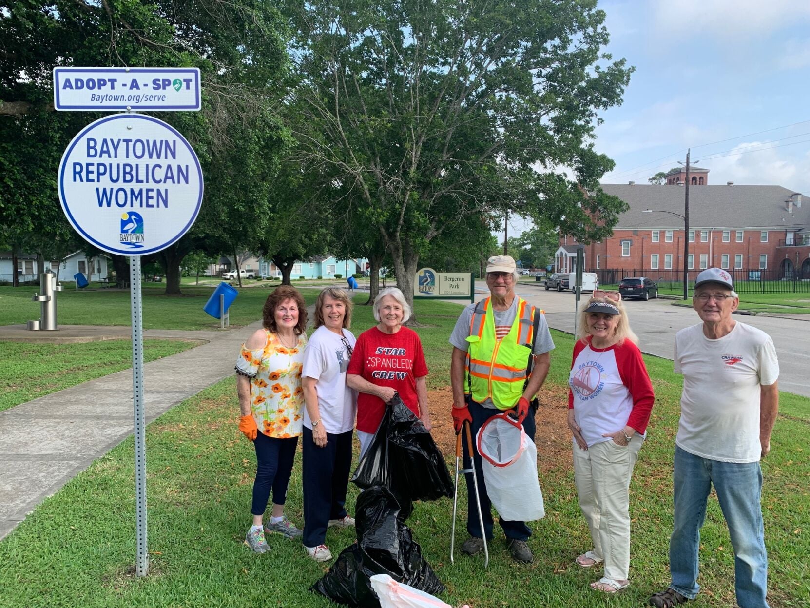 Baytown Republican Women adopt a spot at Bergeron Park | Local ...