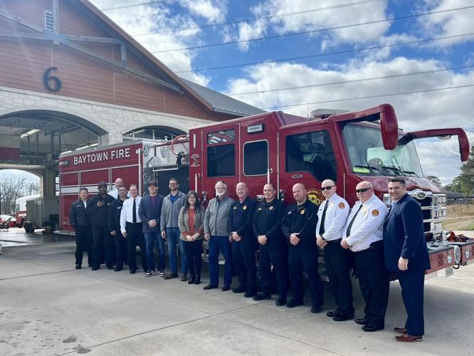 Firefighters christen new engine | Local | baytownsun.com