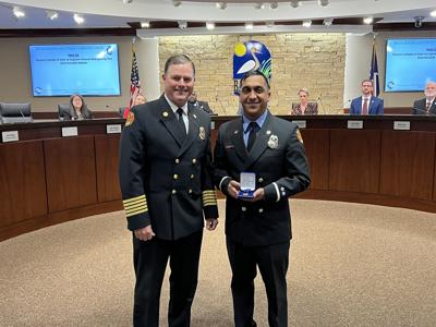 Fire chief honors brave engineer | Local | baytownsun.com