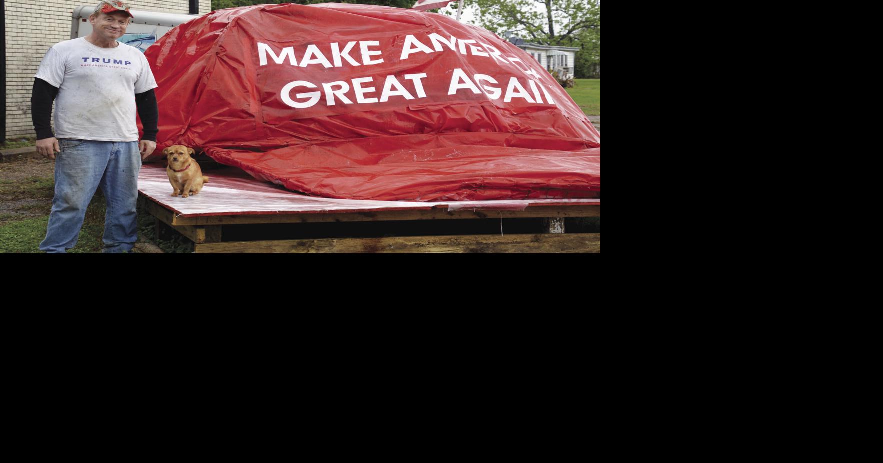 Mega MAGA hat proudly displayed in Anahuac | News | baytownsun.com